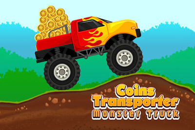 Coins Transporter Monster Truck - TechGrapple Games