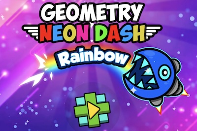 Geometry Neon Dash Rainbow - TechGrapple Games