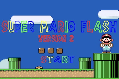 Super Mario Flash - Version 2 - TechGrapple Games