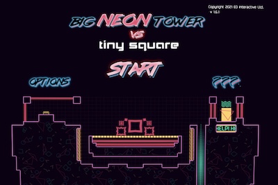 Big Neon Tower vs Tiny Square - TechGrapple Games