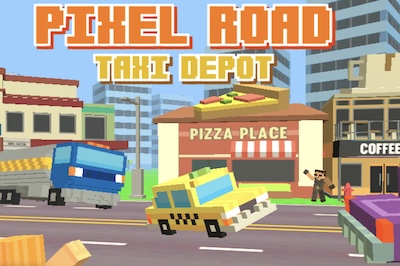 Pixel Road Taxi Depot - TechGrapple Games